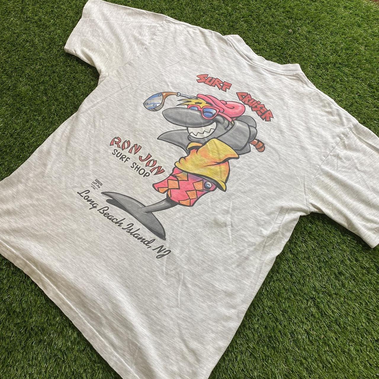 Ron Jon Vintage Shark T Shirt 90s single stitch,... - Depop