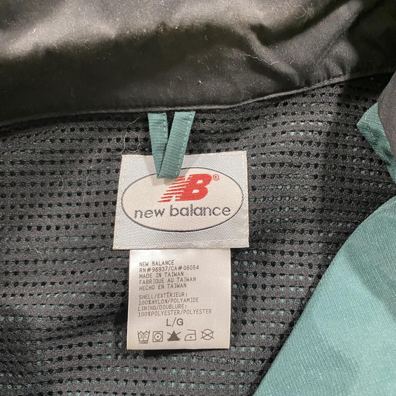 Vintage New Balance Wind Breaker Jacket Sick green... - Depop