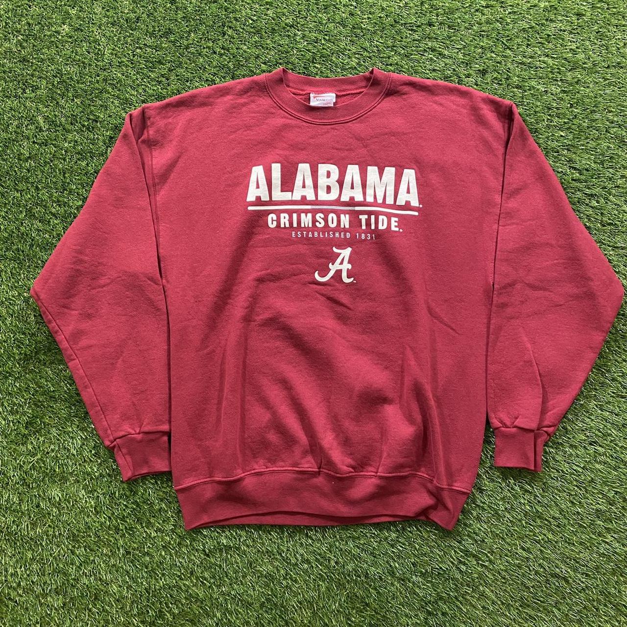 Alabama Crimson Tide Crewneck Size Medium, amazing... - Depop
