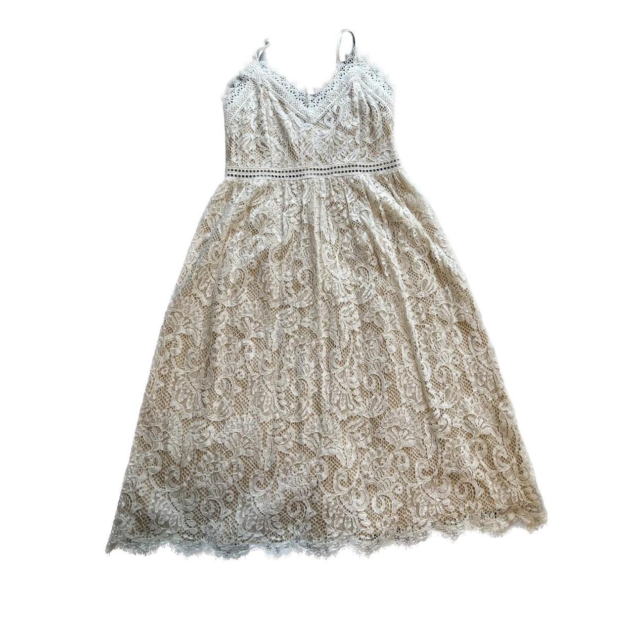 Altar'd State Women's White and Cream Dress | Depop