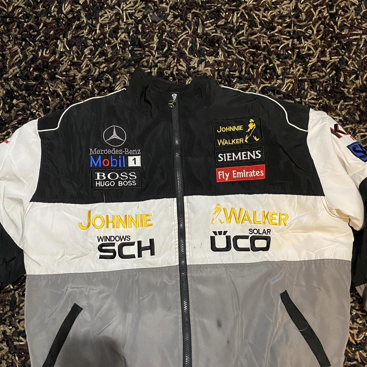 Mercedes-Benz racer jacket fits like a XL - Depop