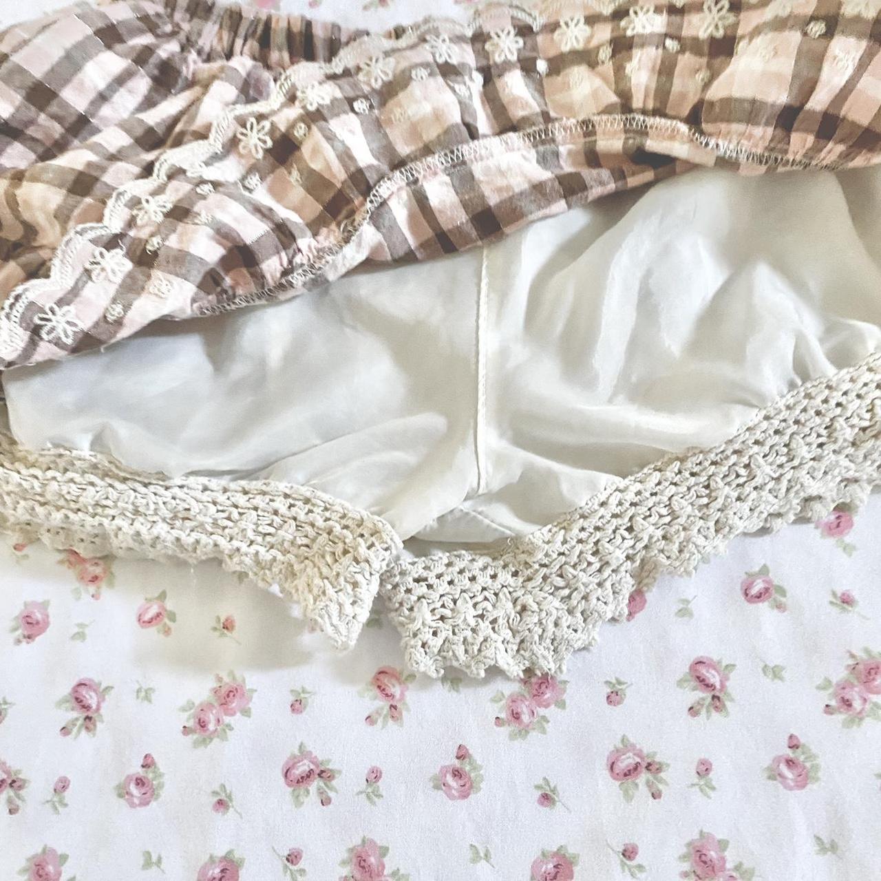 🎀 choco girl neapolitan pink brown cream plaid... - Depop