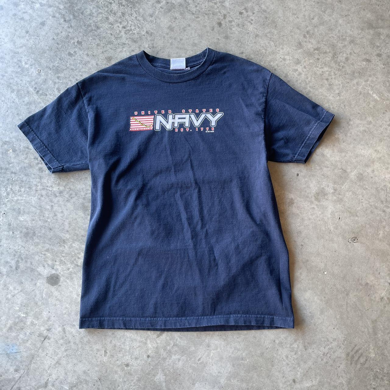 Vintage United States Navy Tee Size: Large Offers... - Depop