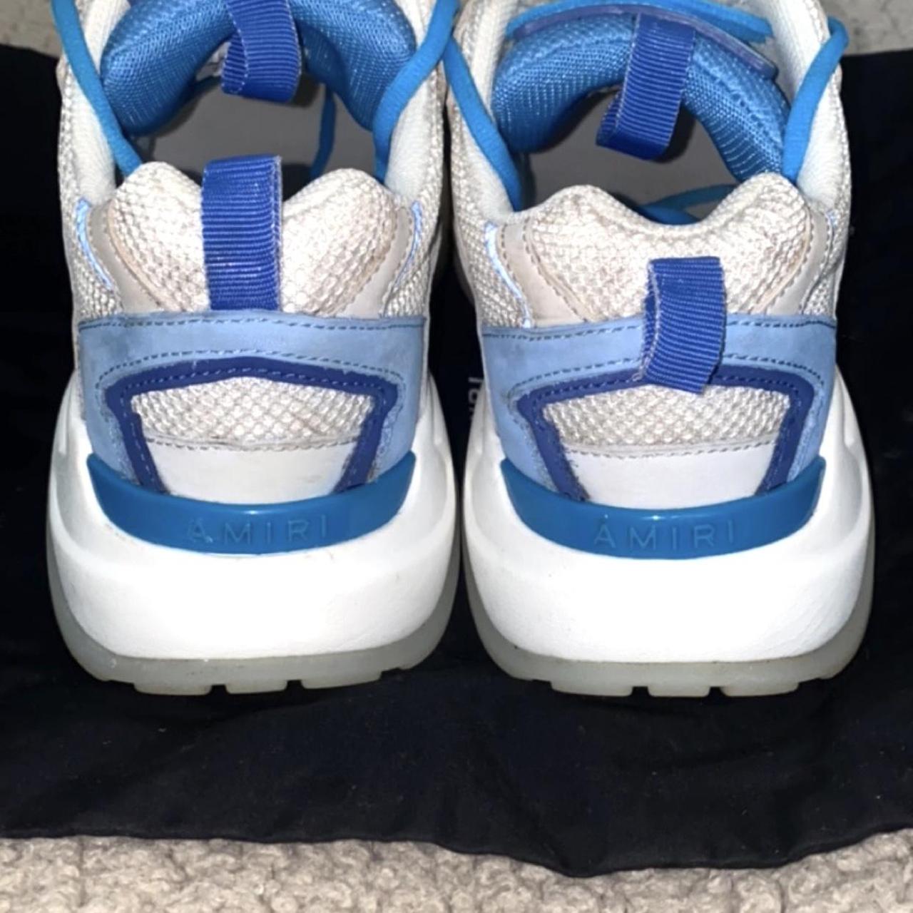 Authentic Amiri Baby Blue Bone Runners size 8 Worn 3... - Depop
