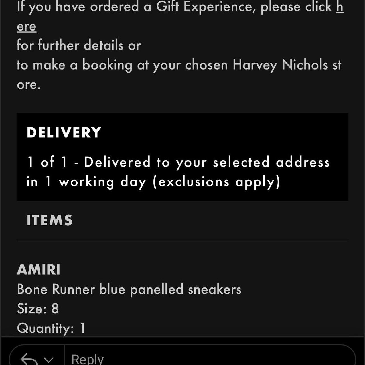 Authentic Amiri Baby Blue Bone Runners size 8 Worn 3... - Depop