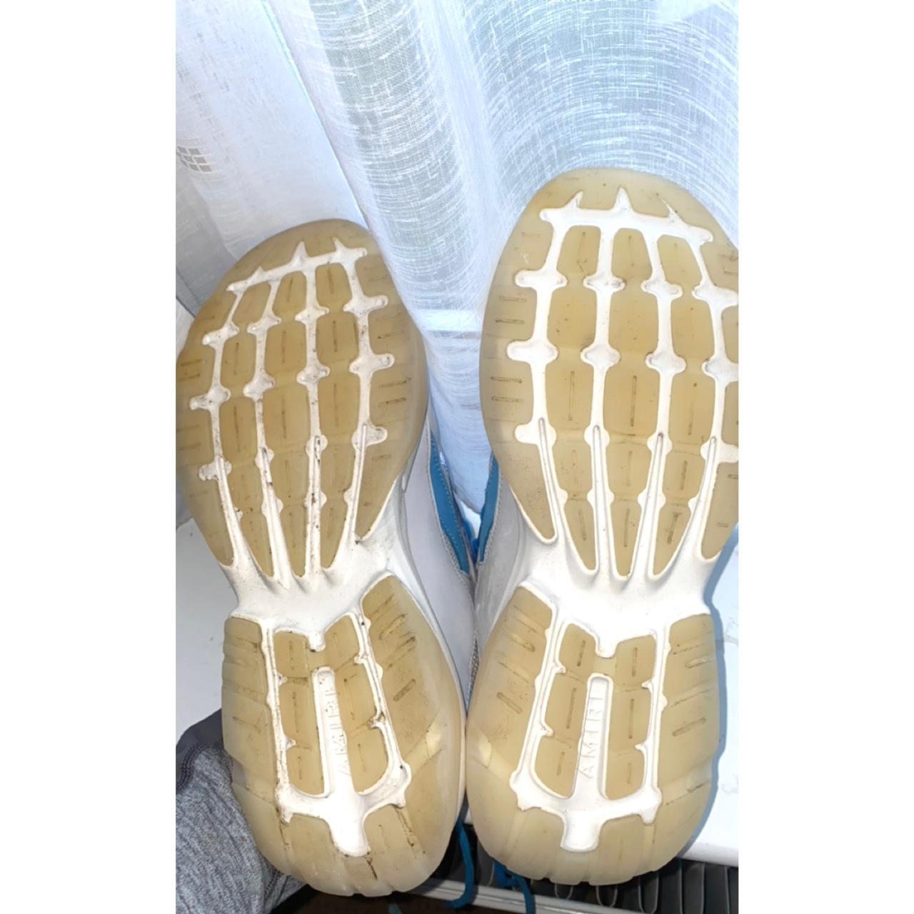 Authentic Amiri Baby Blue Bone Runners size 8 Worn 3... - Depop