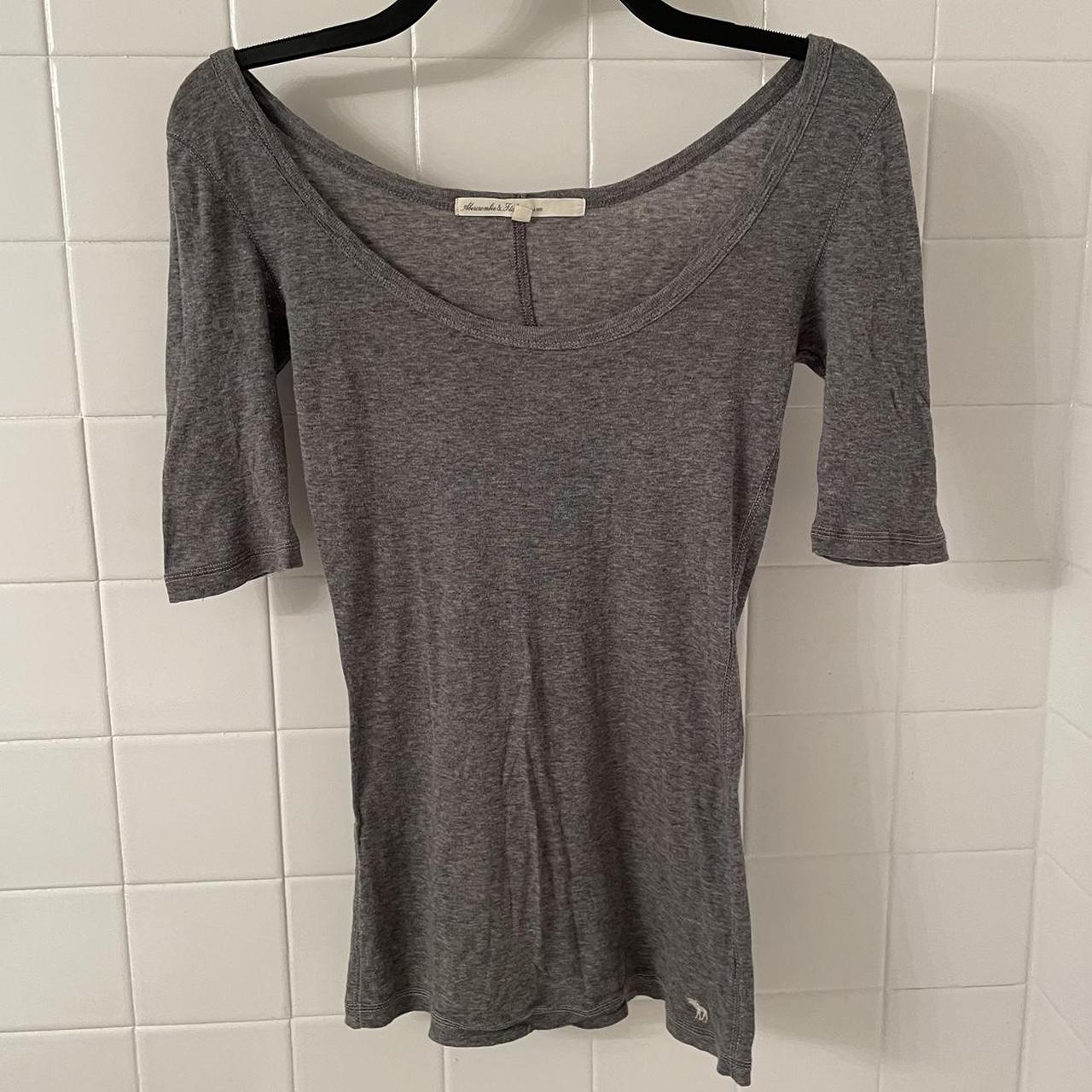 Vintage Y2K Abercrombie & Fitch 2000s Scoop Neck... - Depop