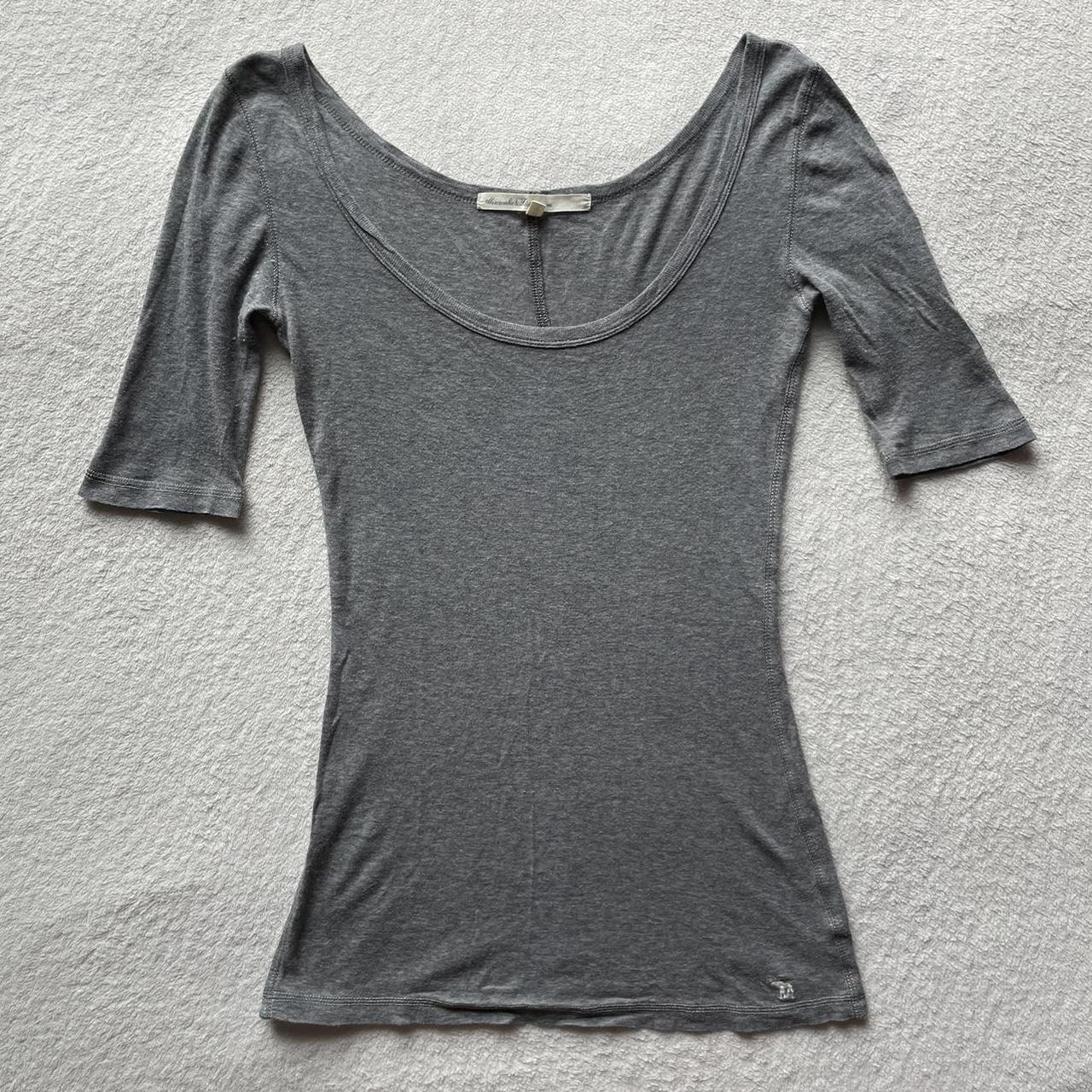 Vintage Y2K Abercrombie & Fitch 2000s Scoop Neck... - Depop