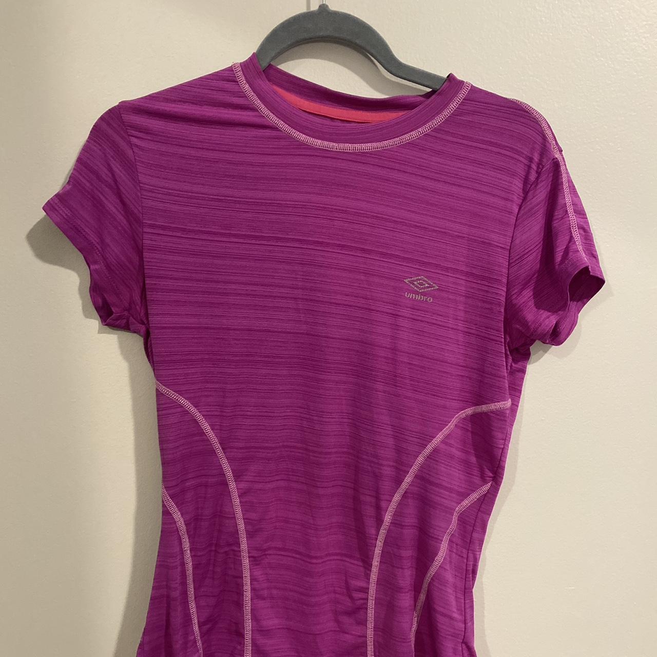 Umbro magenta workout top. #umbro #soccer... - Depop