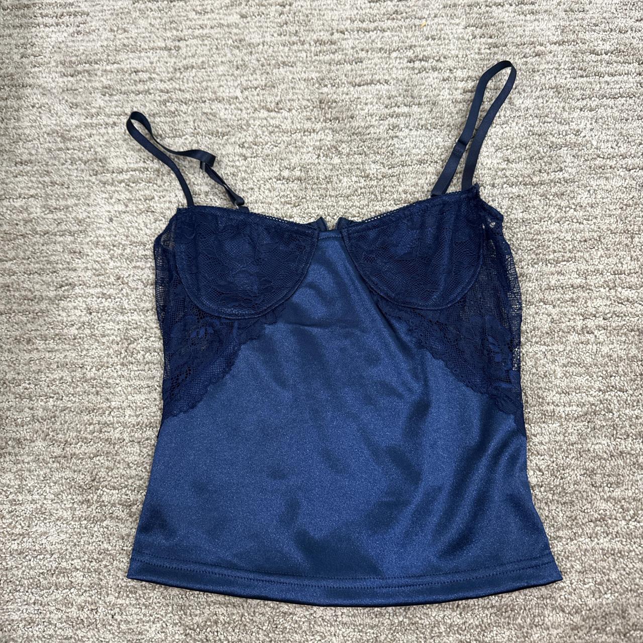 Blue lace going out top #lacetop | Depop