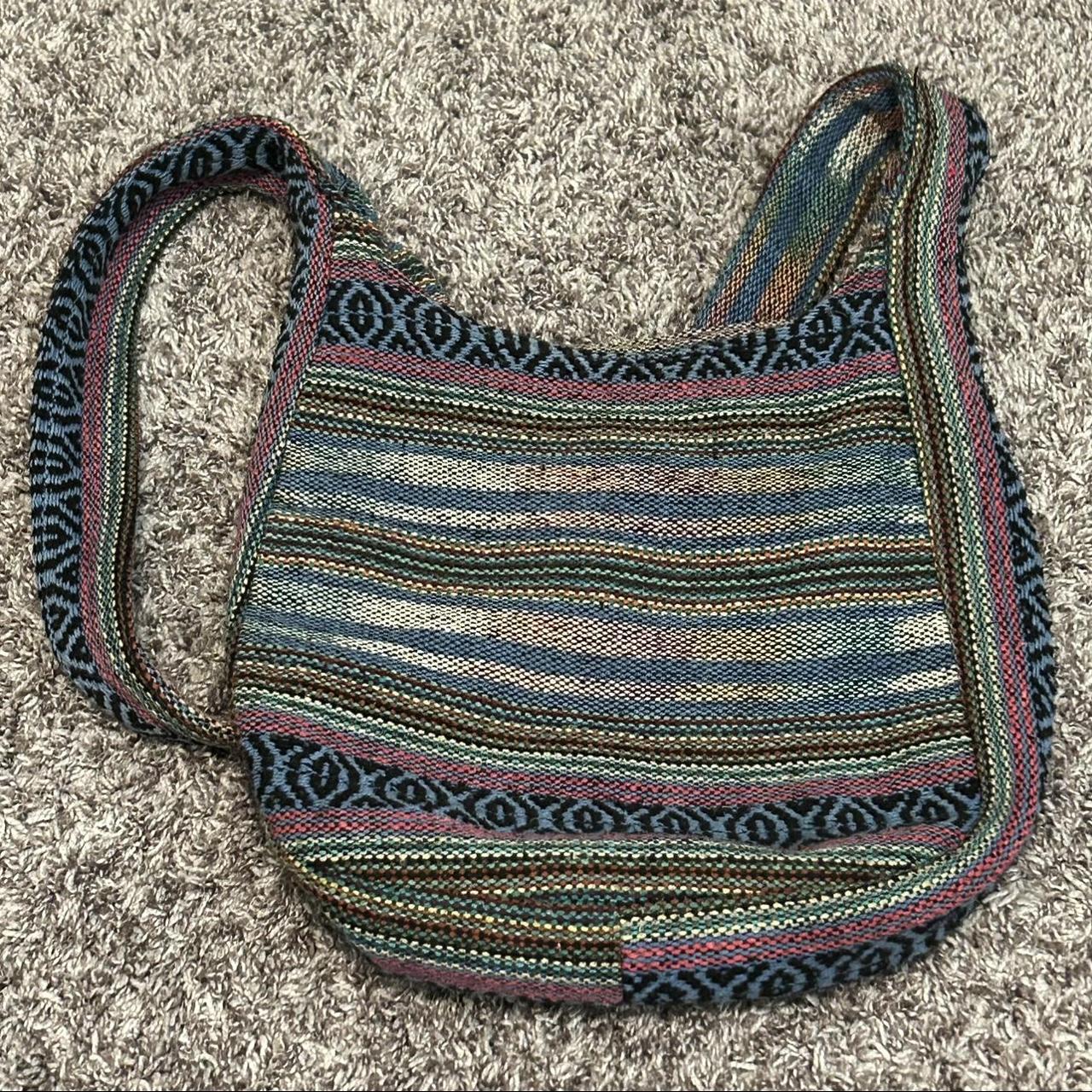 Earthbound multi colored tote bag, no flaws... - Depop