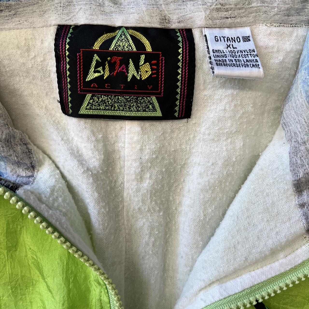 Vintage 80’s Gitano Windbreaker Jacket Tagged size... - Depop
