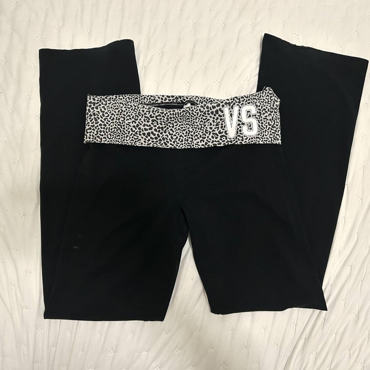 Black Victoria Secret Leopard Print fold over... | Depop