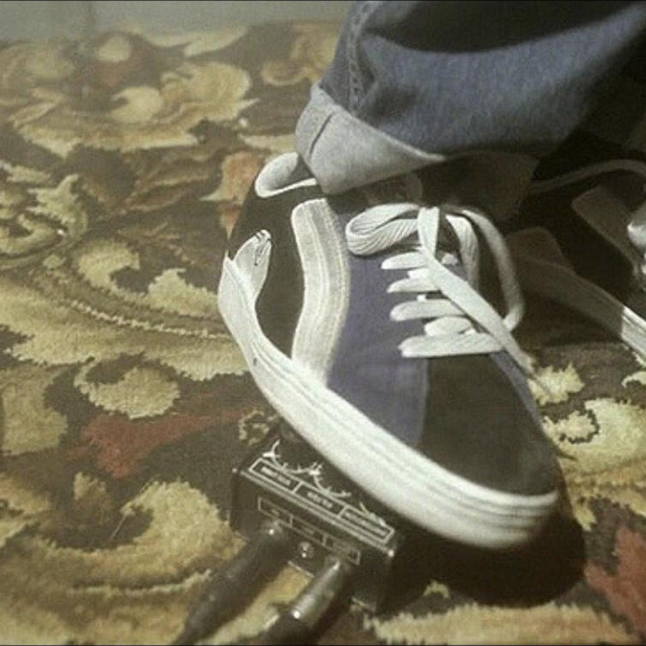 Vans Men's Black and Grey Trainers | Depop