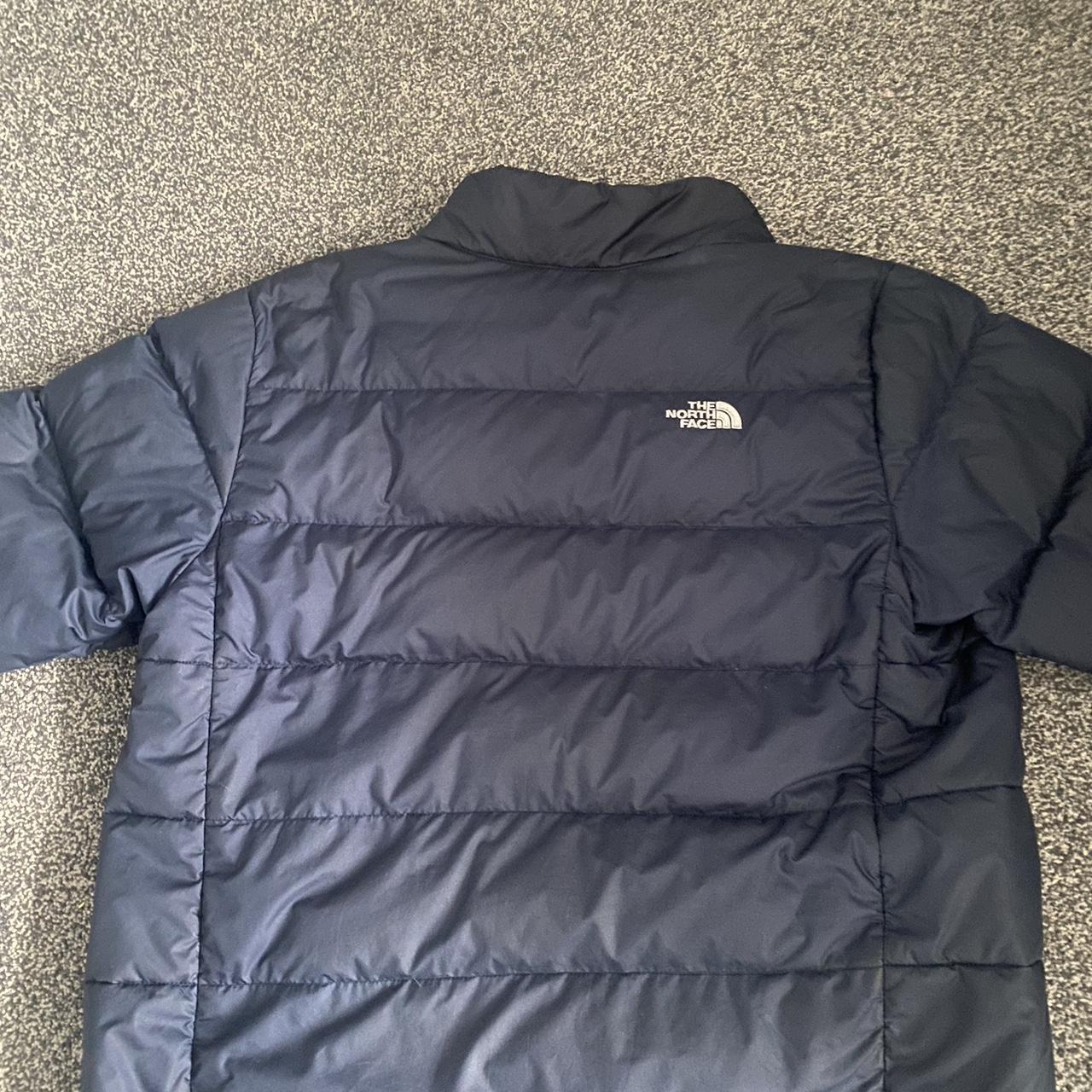 navy North Face puffer jacket small mens A few tiny... - Depop