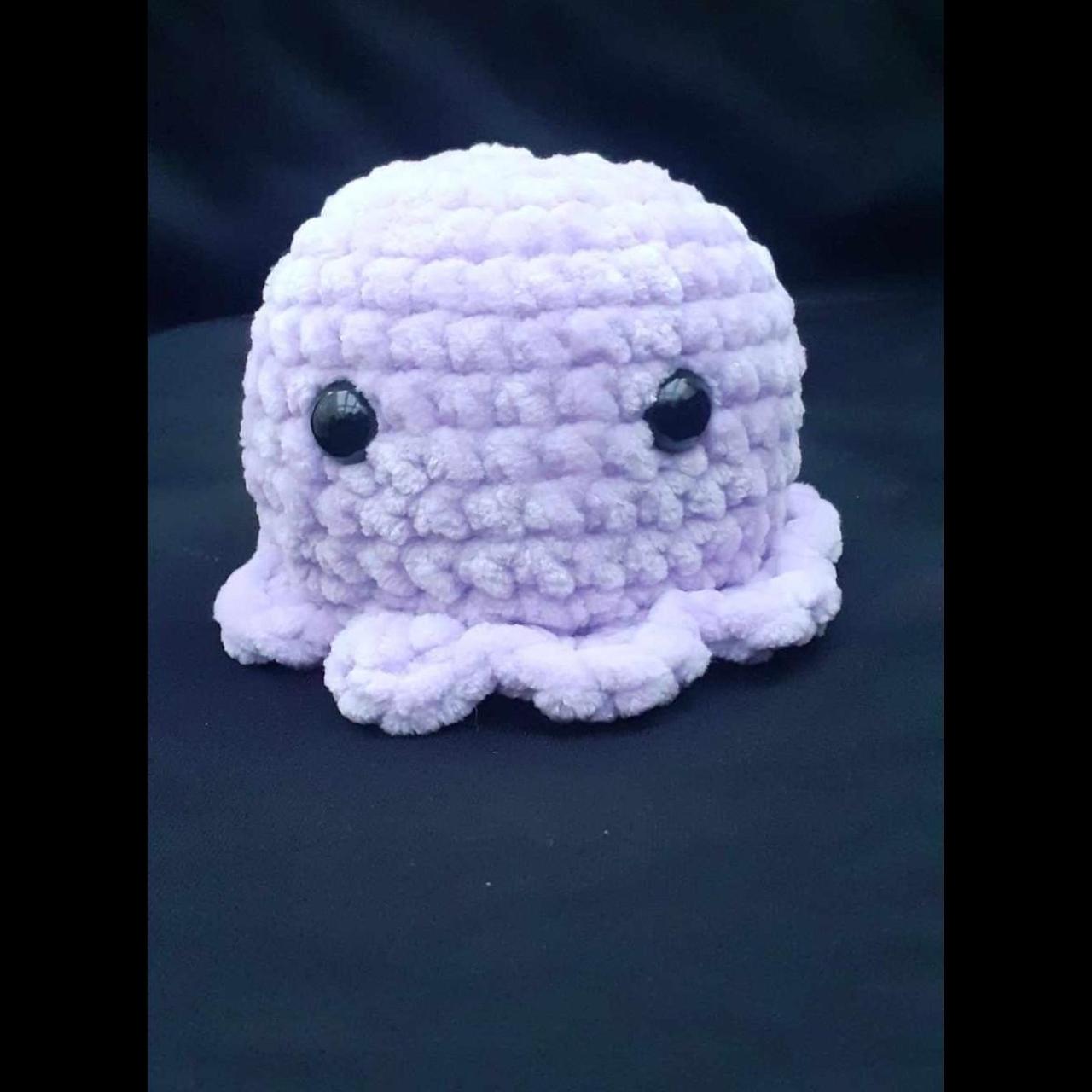 Light purple crochet baby octopus plushie super... - Depop
