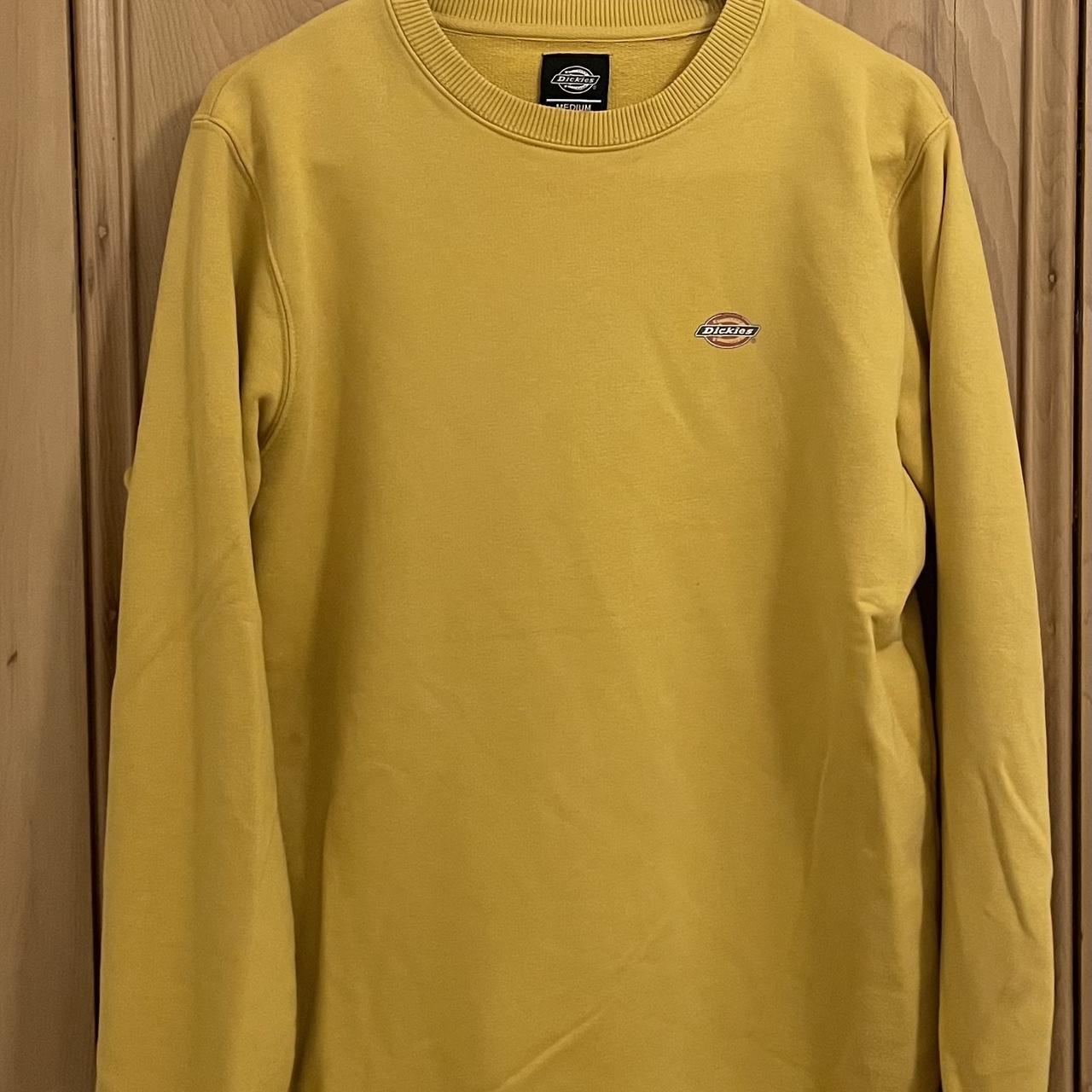 Dickies yellow crew neck #vintage #dickies... - Depop