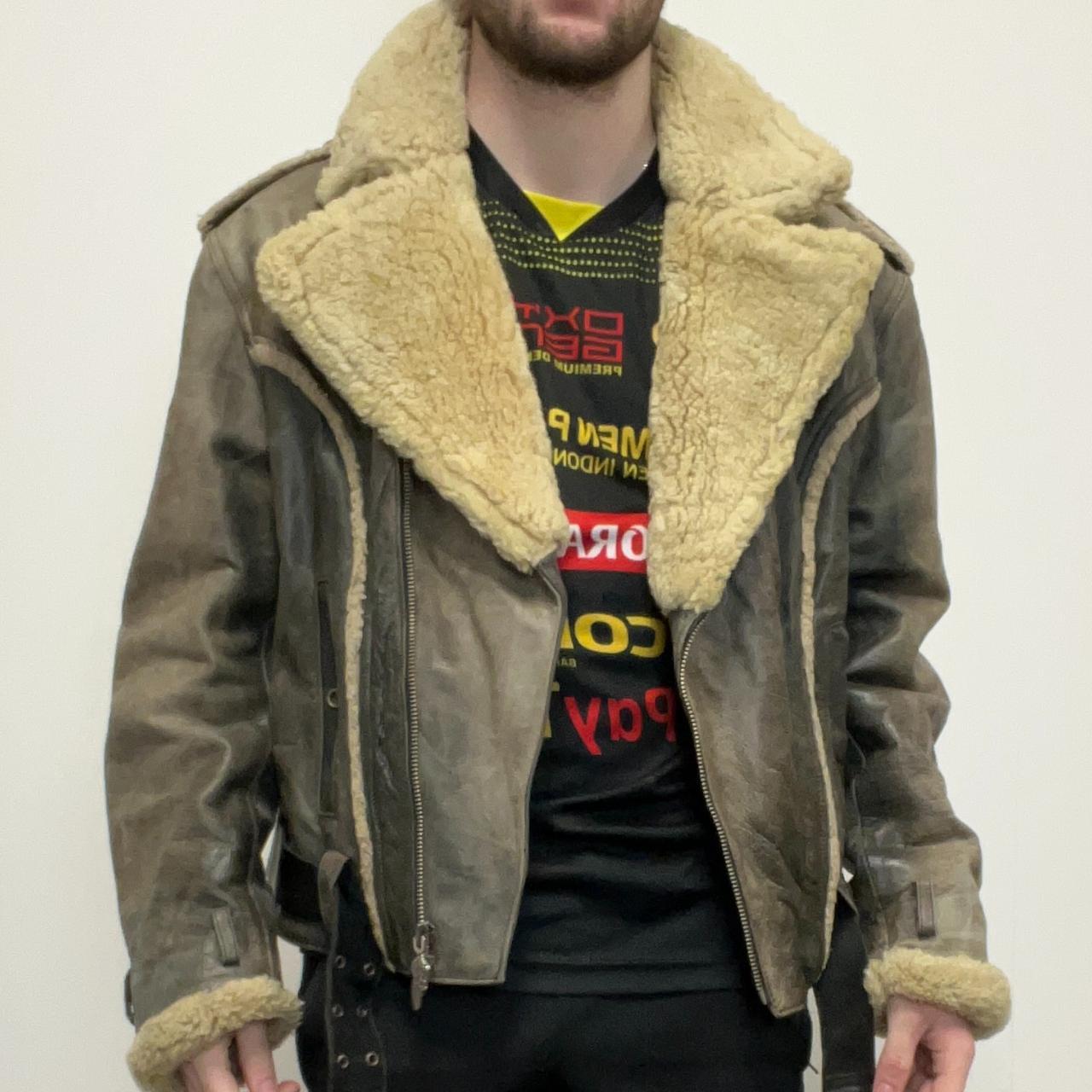 365 100% REAL Genuine leather Jacket - Harley... - Depop