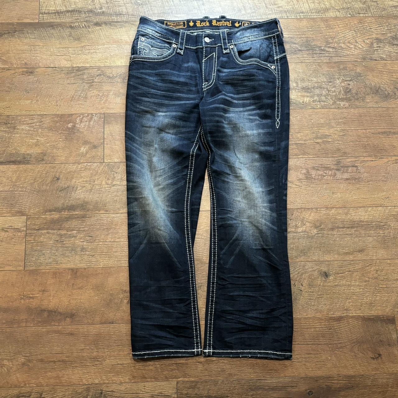Rock and Revival Baggy Jeans True Religion Type Size... - Depop