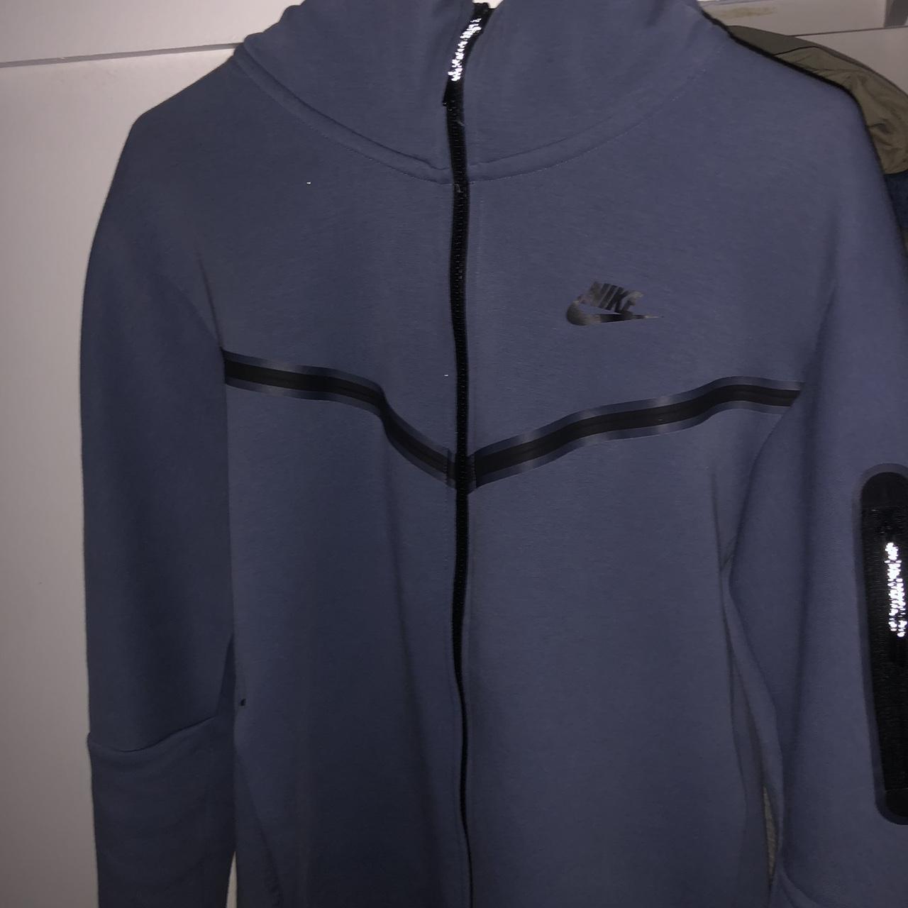 medium blue nike tech jacket - Depop