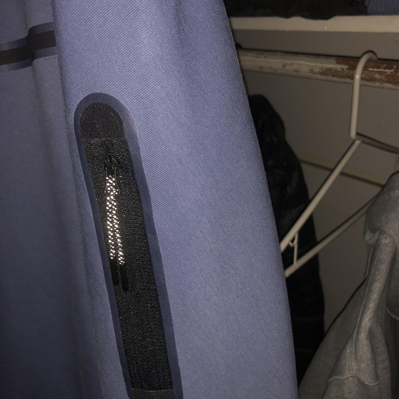 medium blue nike tech jacket - Depop