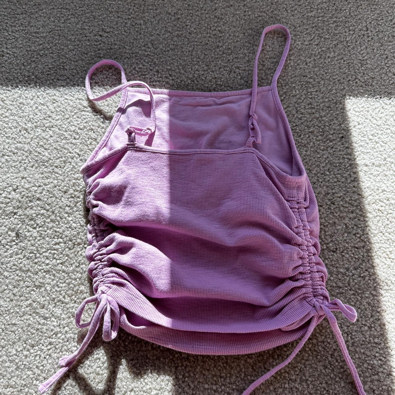 pink arie cinch tank size xs worn 2 times - Depop