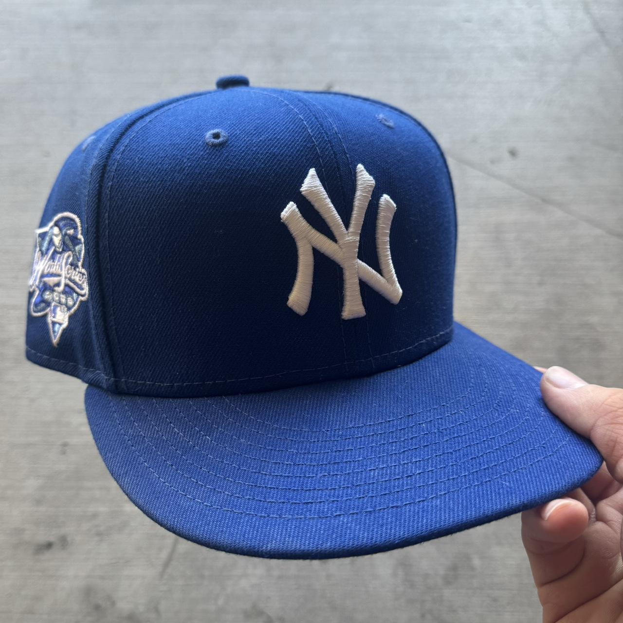 New York Yankees Royal Blue/Ice Blue Fitted... - Depop