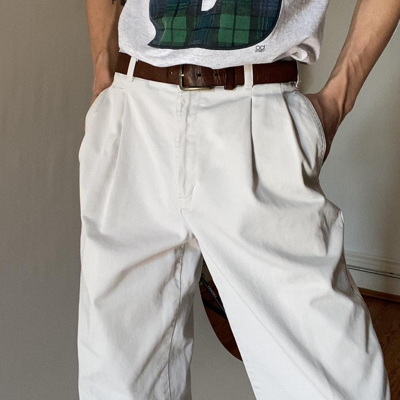 90s vintage Dockers 31x32 light tan/ off white... - Depop