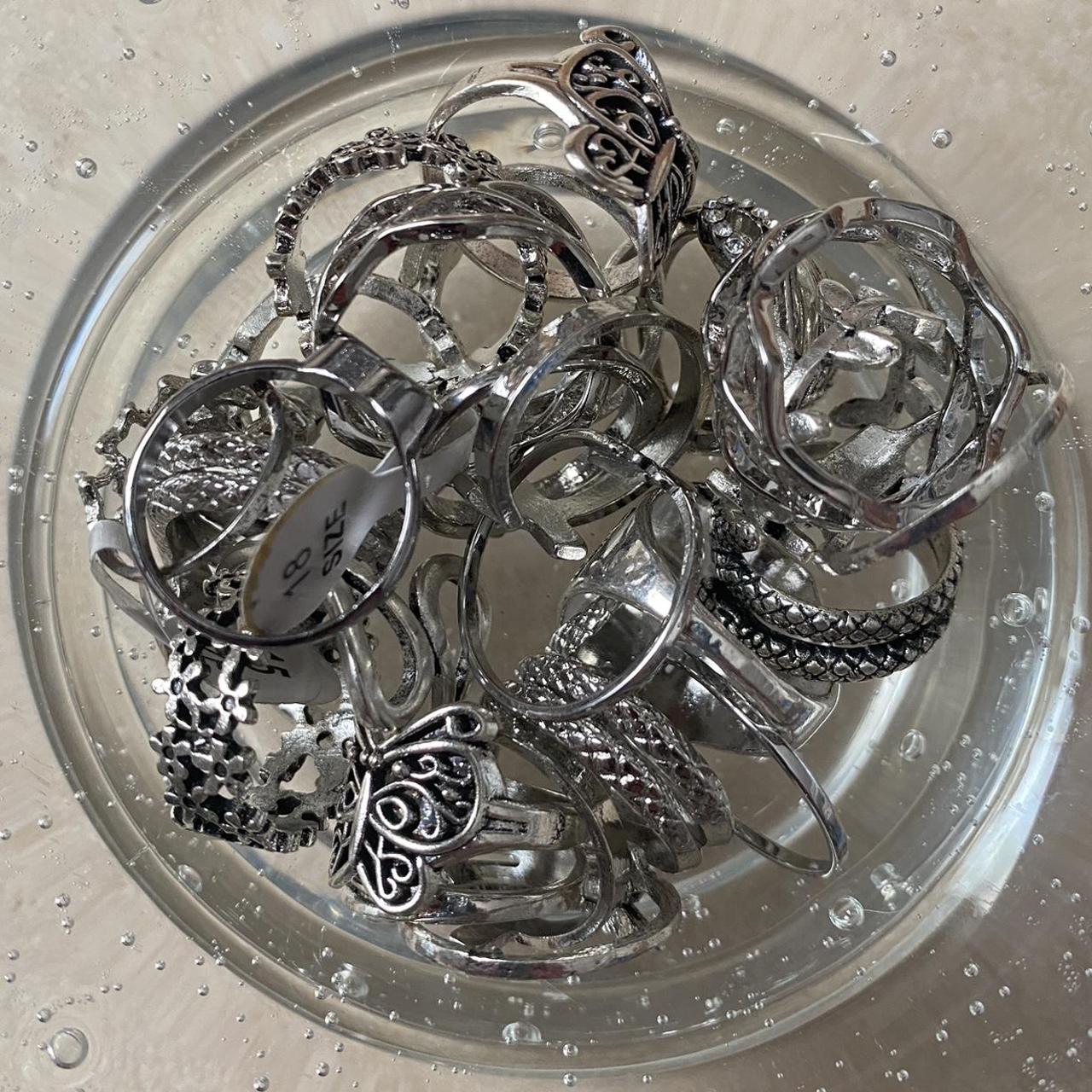 3 Silver Rings (women’s) MYSTERY LOT‼️ Each order... - Depop