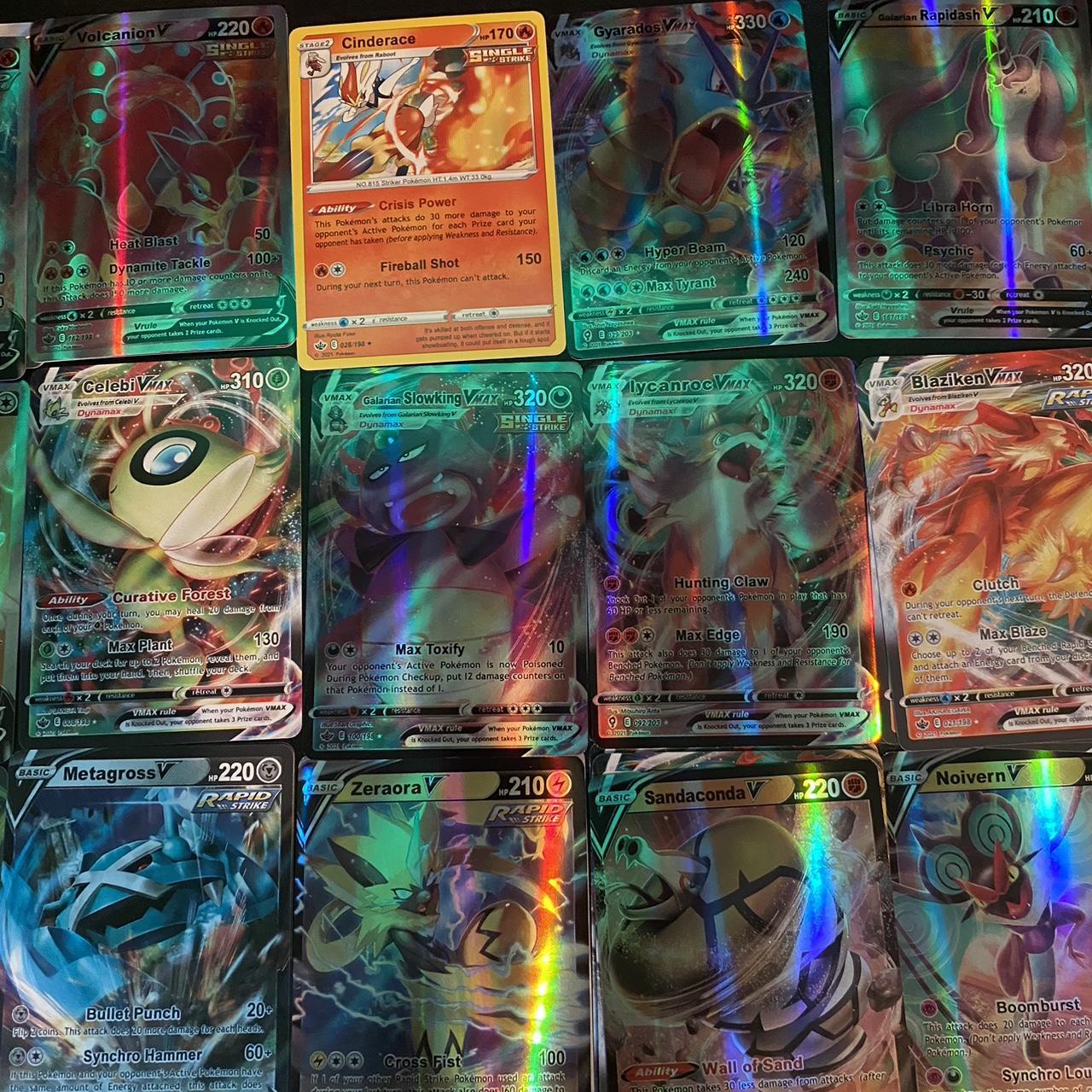 Pokémon chilling reign rare, ultra rare vmax, v,... - Depop