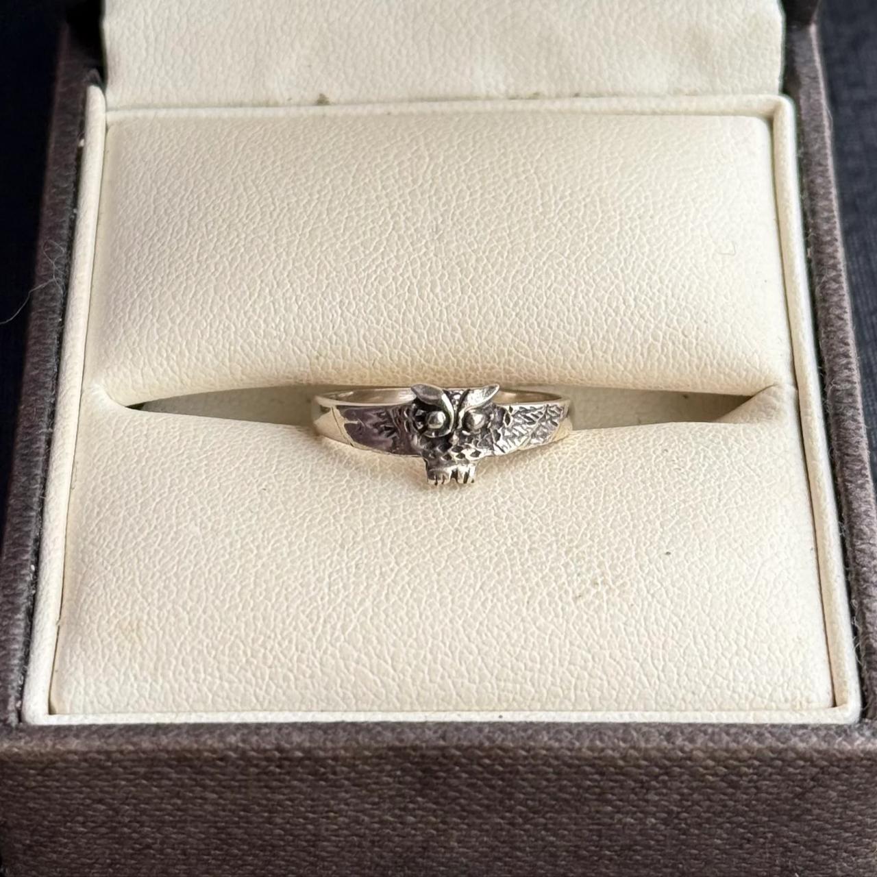Sterling Silver Owl Ring HALLMARKS: marked silver... | Depop