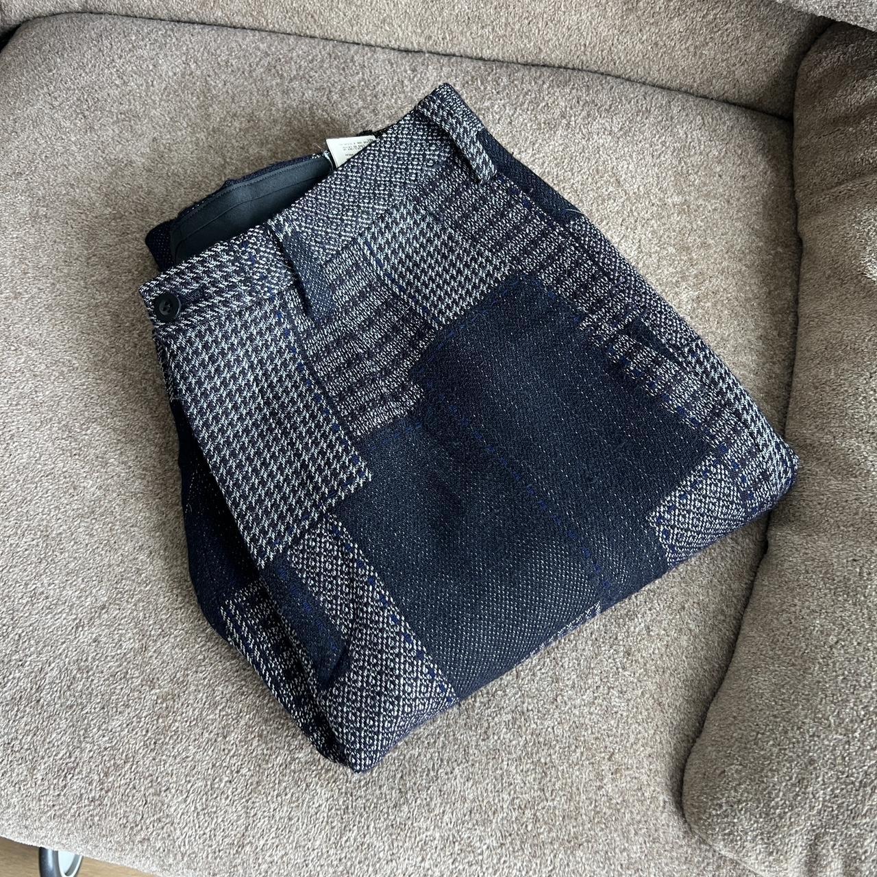Rare archival plaid patchwork pants by Yohji... | Depop