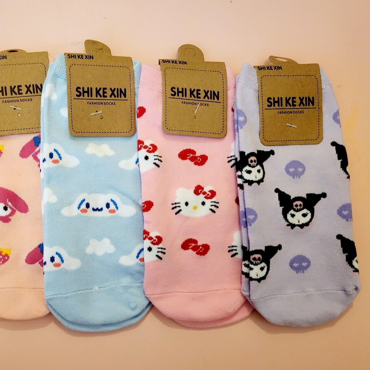 5 pairs of sanrio socks with different characters... - Depop