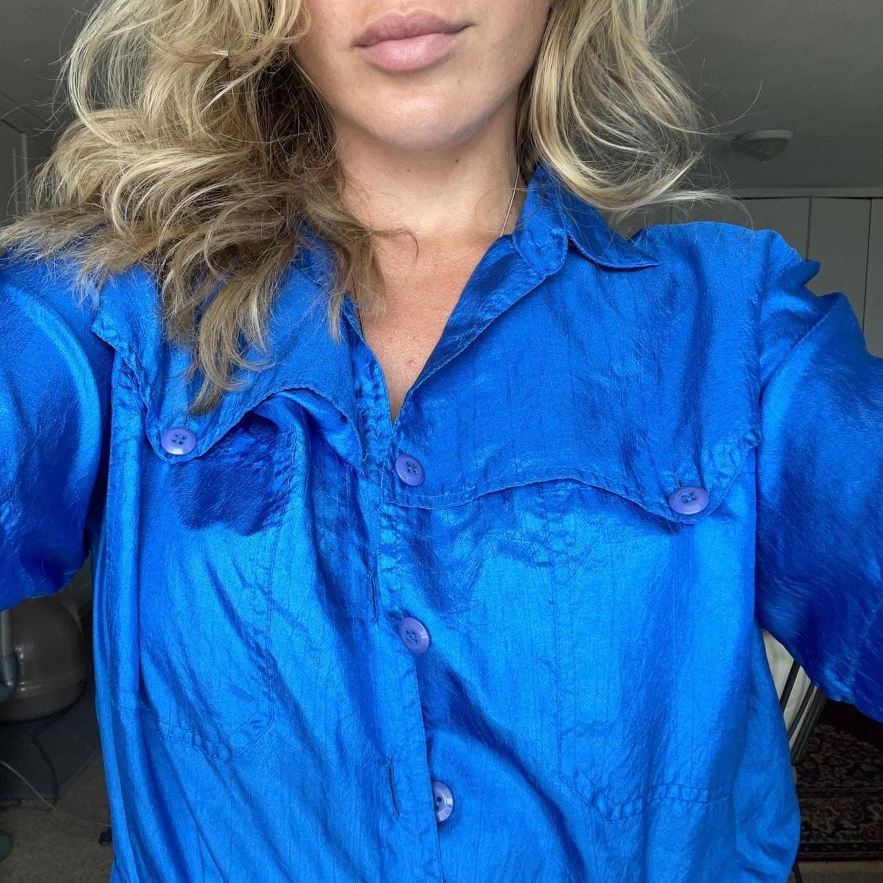 Vintage Ashleigh Morgan Sport Blue Jumpsuit UNISEX... - Depop