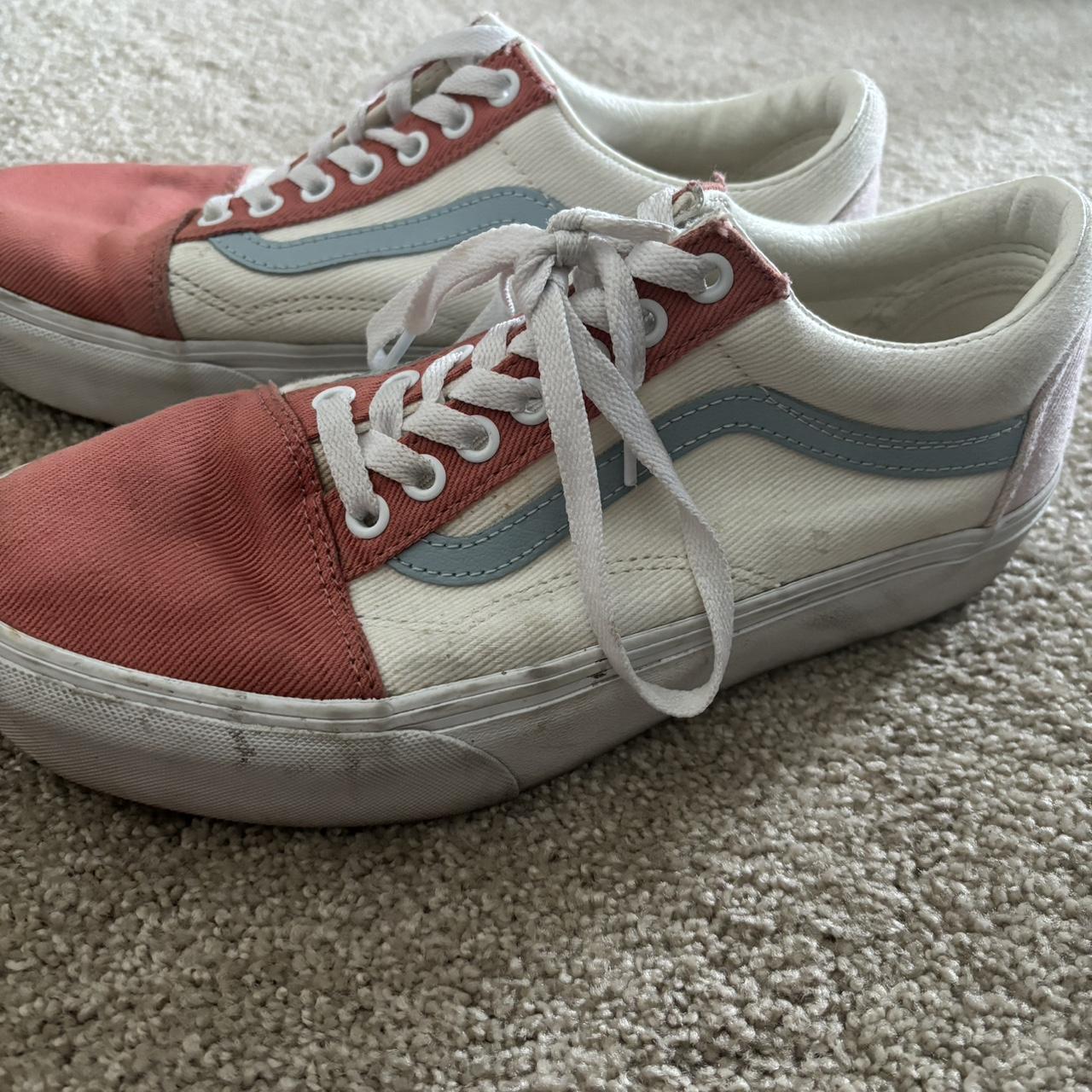 Platform Color Block Vans - Depop