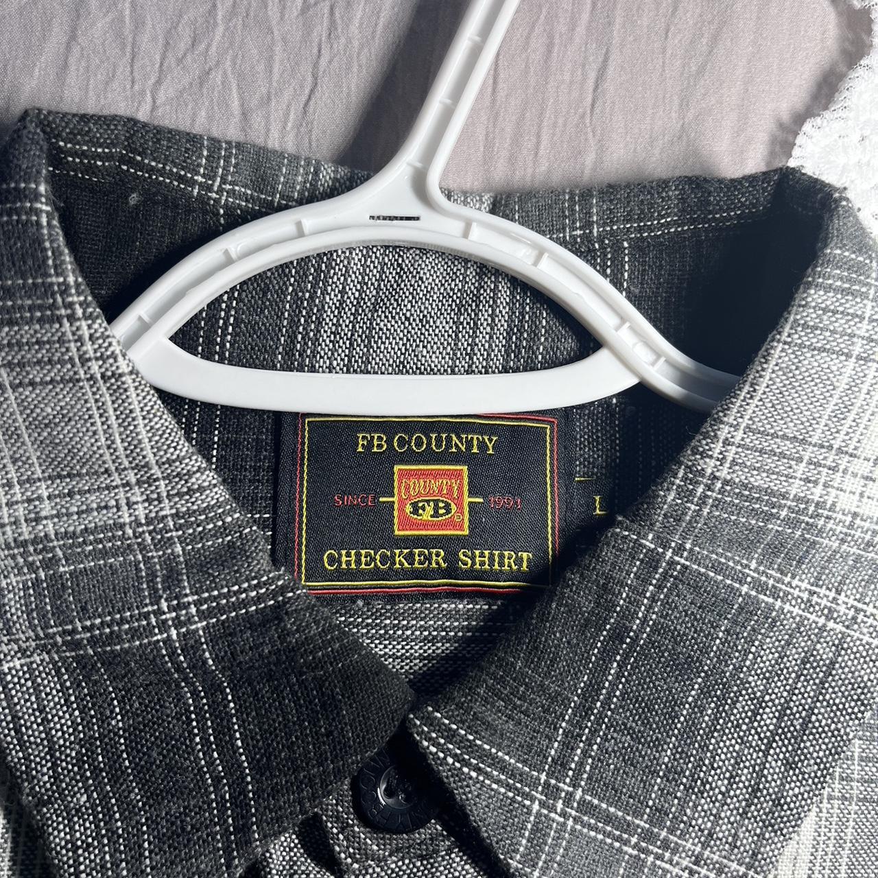 Men’s fb county checker flannel shirt pretty much... - Depop