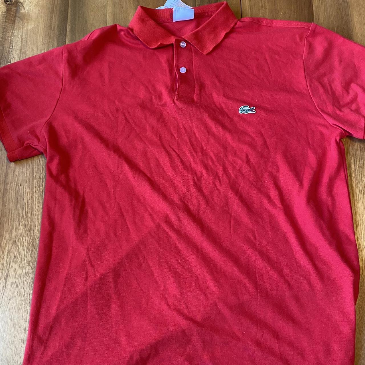 Red Lacoste Shirt Size L A little bit of wear as... - Depop
