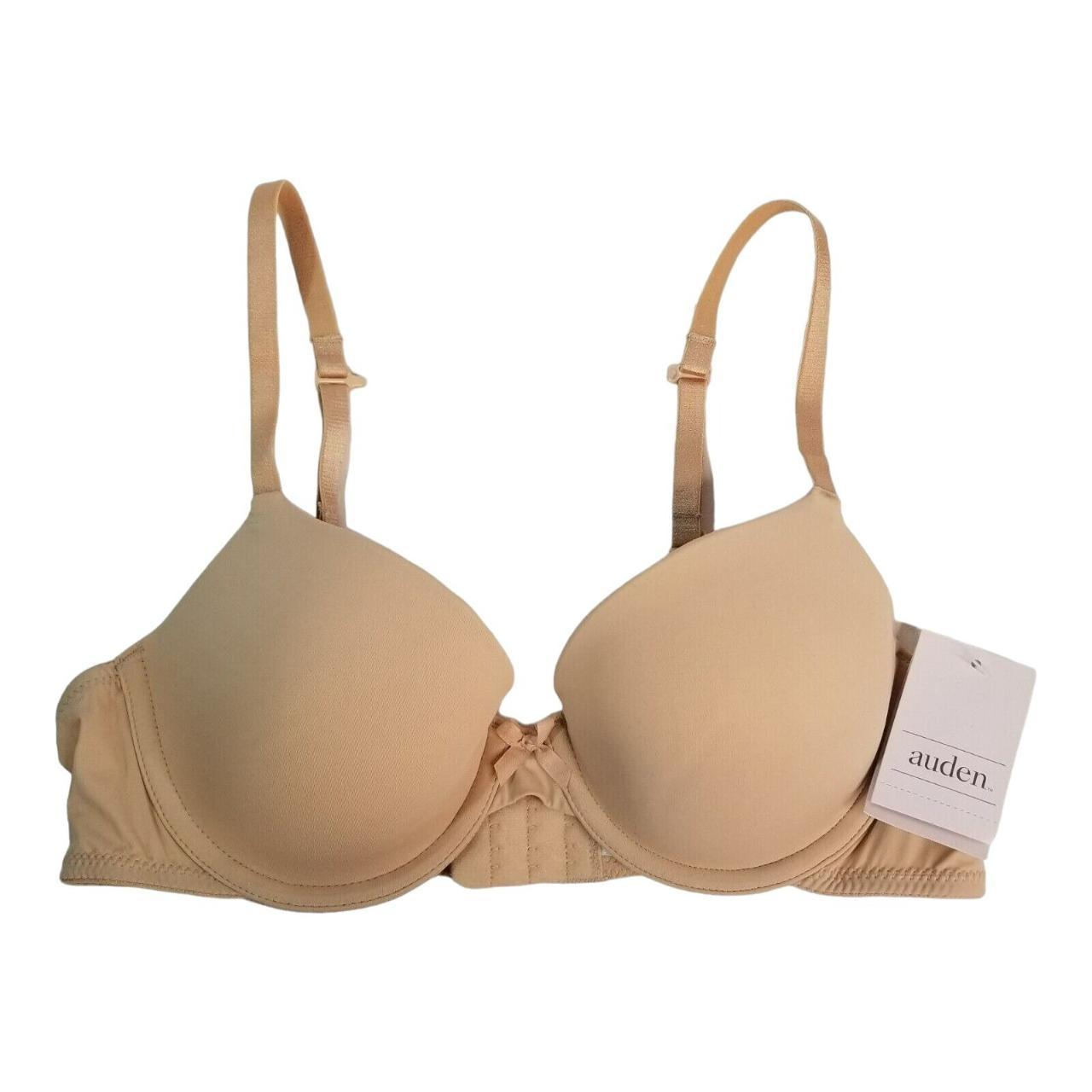 Auden The Everyday Ladies Beige Nylon Underwire Bra... - Depop