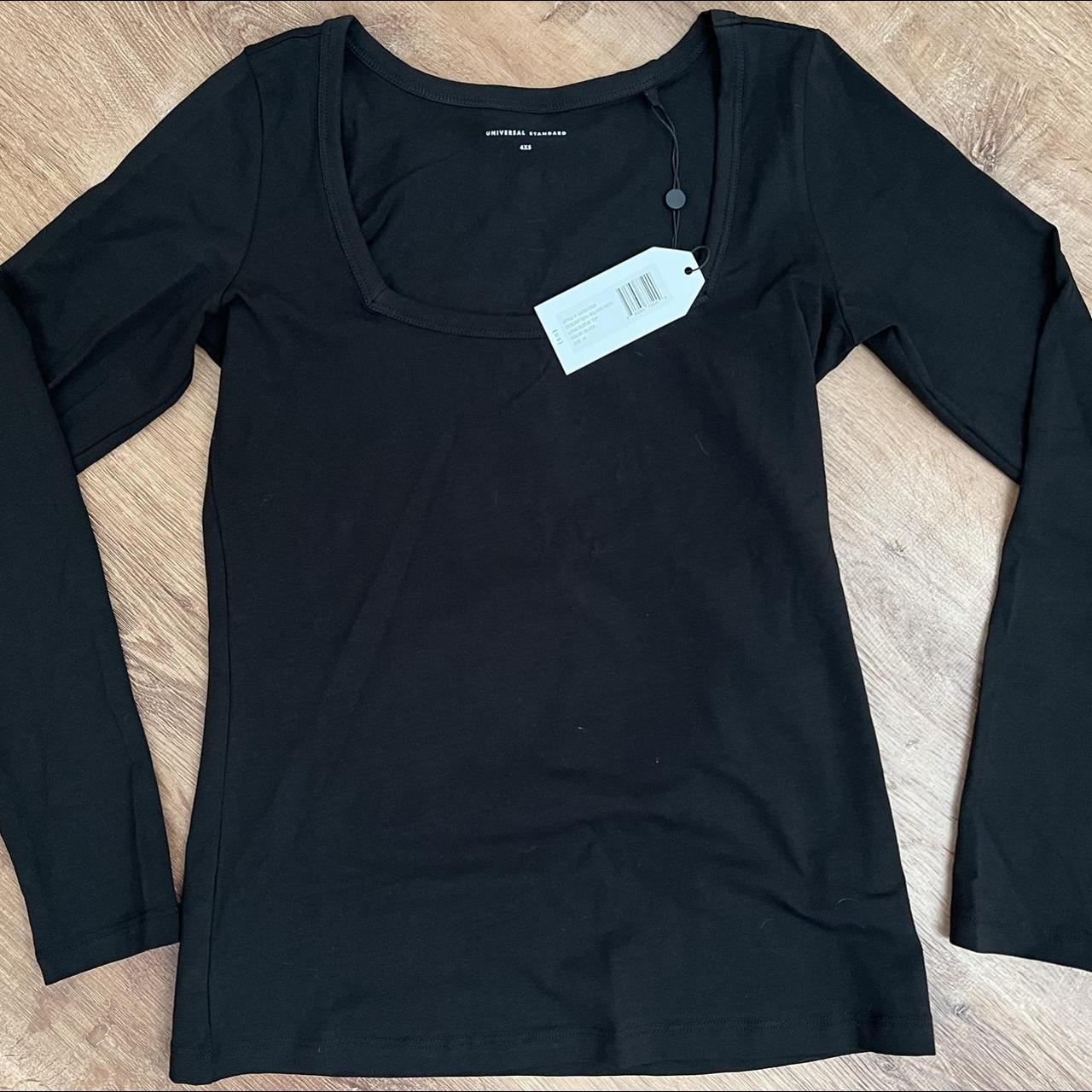 Universal Standard black square neck shirt New with... - Depop