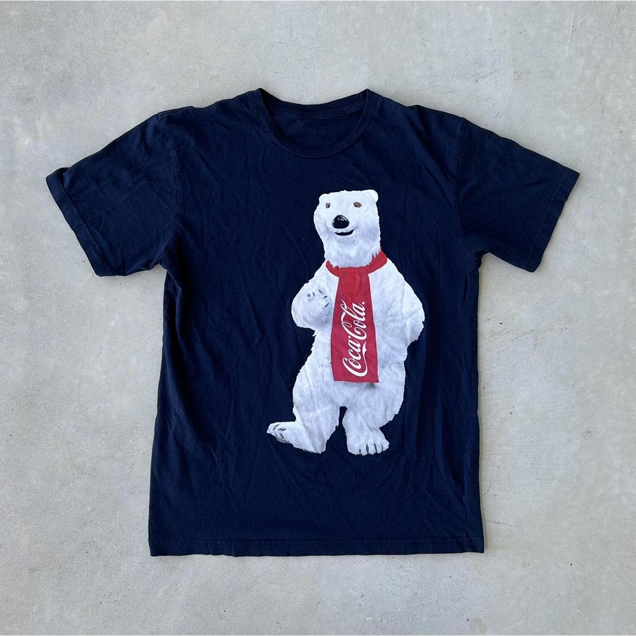 Coca-Cola Men's Navy T-shirt | Depop