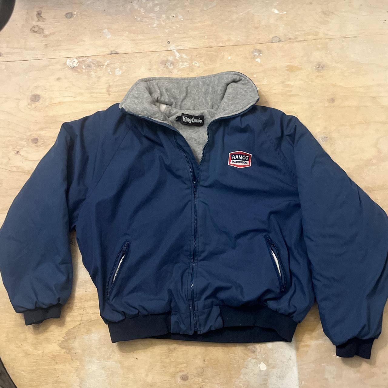 Vintage mechanic work jacket No holes 2 small... - Depop