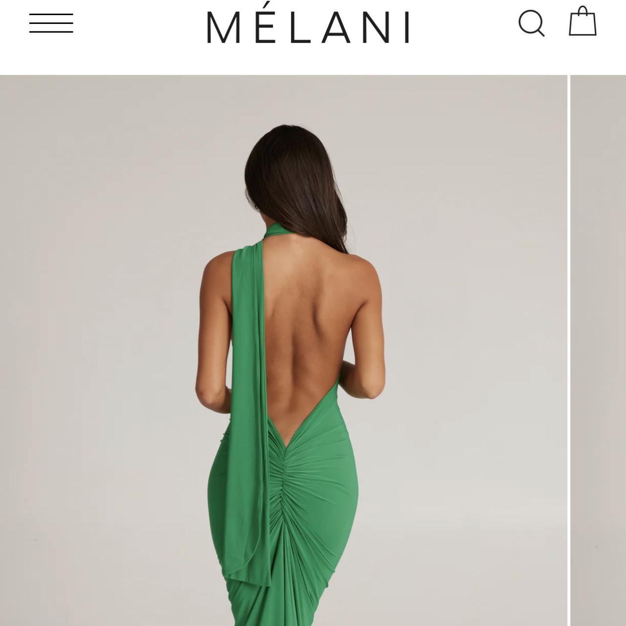 Melani the label green Leoni dress. Worn once. No... - Depop
