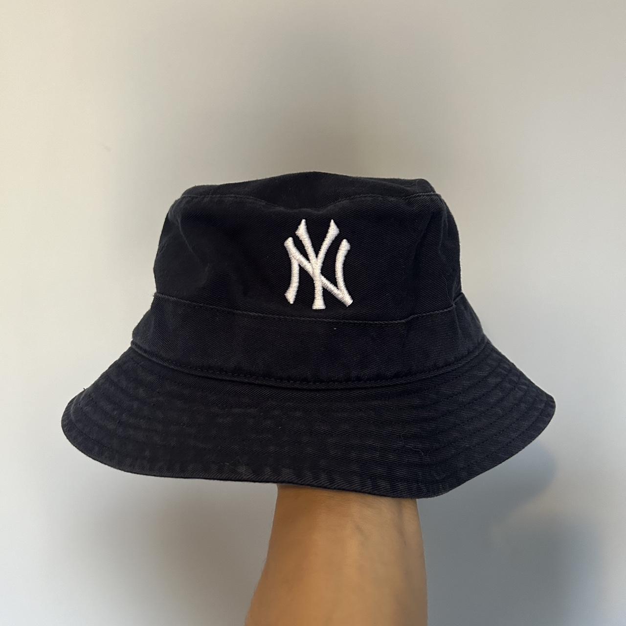 - Black New York Yankees bucket hat - Price... | Depop