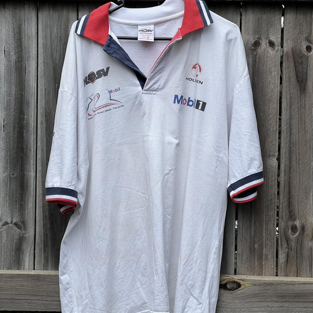 vintage racing shirt slight signs of wear... - Depop