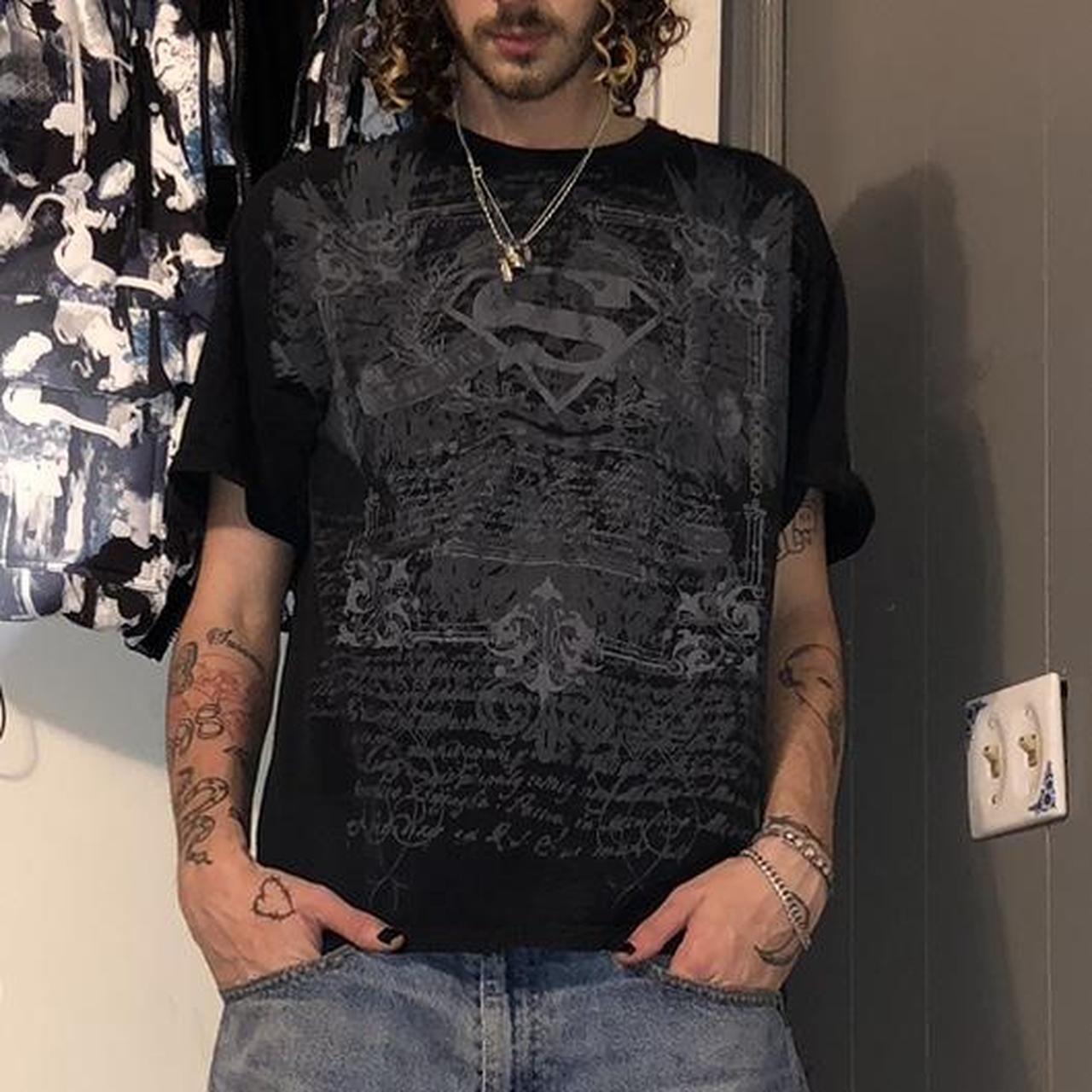 Affliction style Man Of Steel Superman shirt! Size M... - Depop