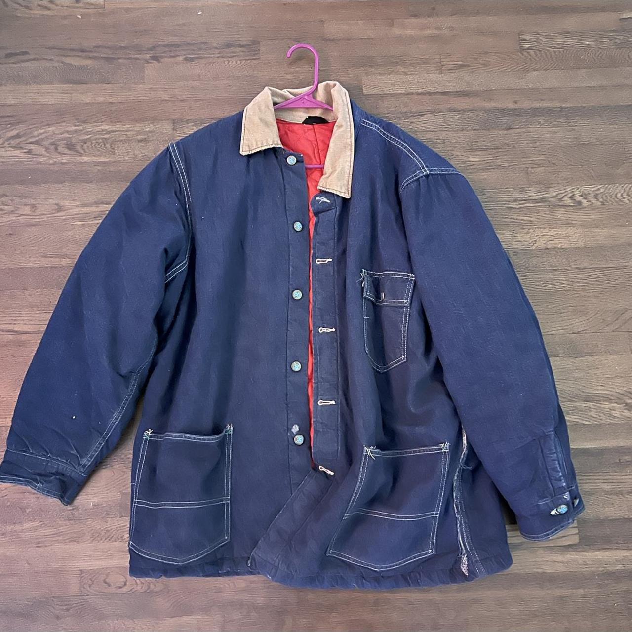 Rugged Vintage Workwear Jacket - Depop