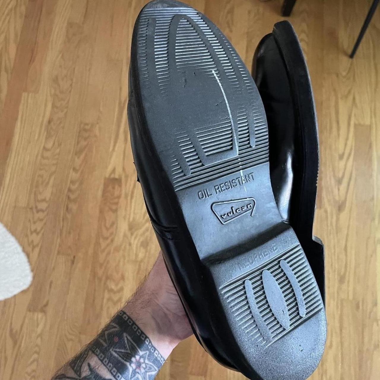 Vintage leather postman oxford shoes. Size 11 | Depop