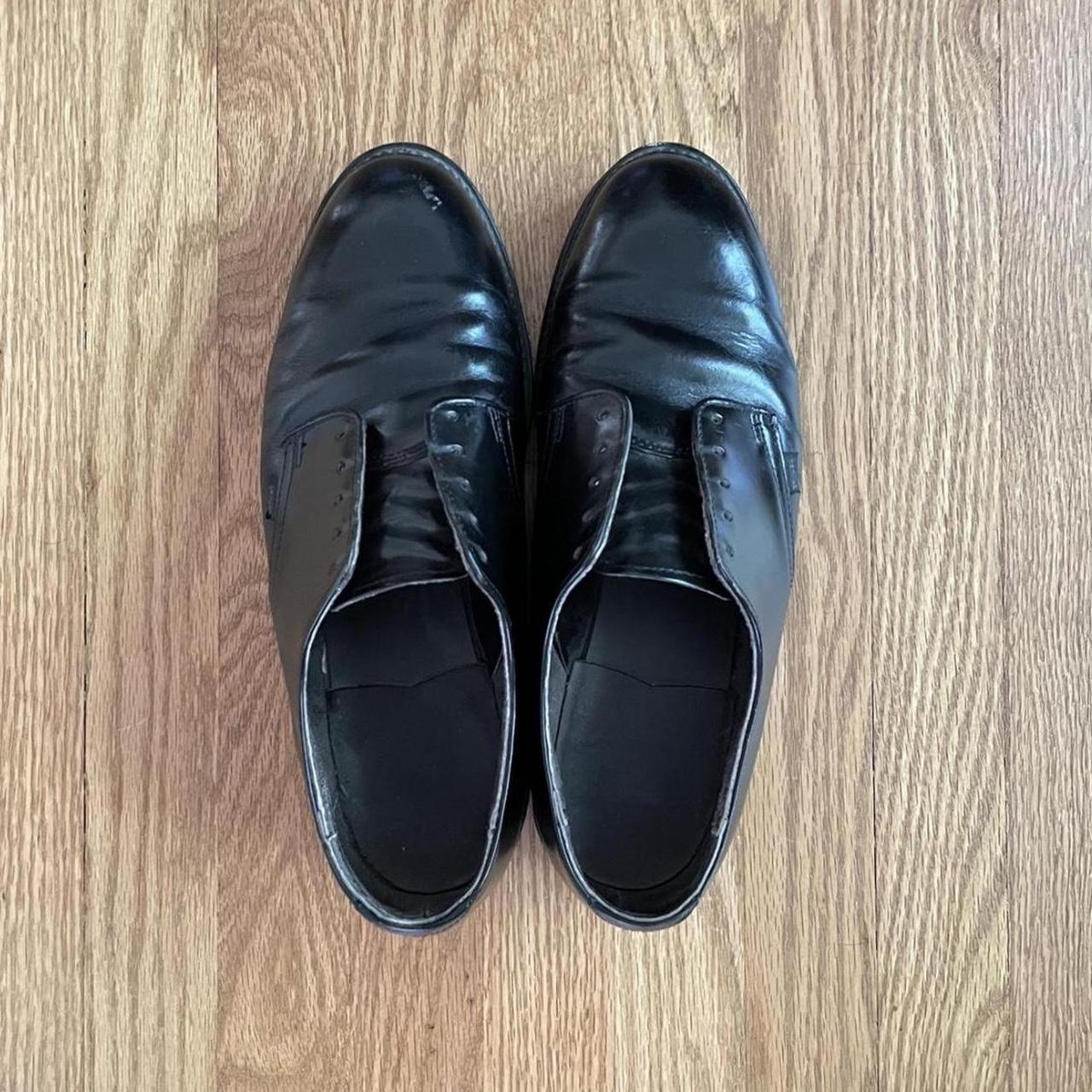 Vintage leather postman oxford shoes. Size 11 | Depop