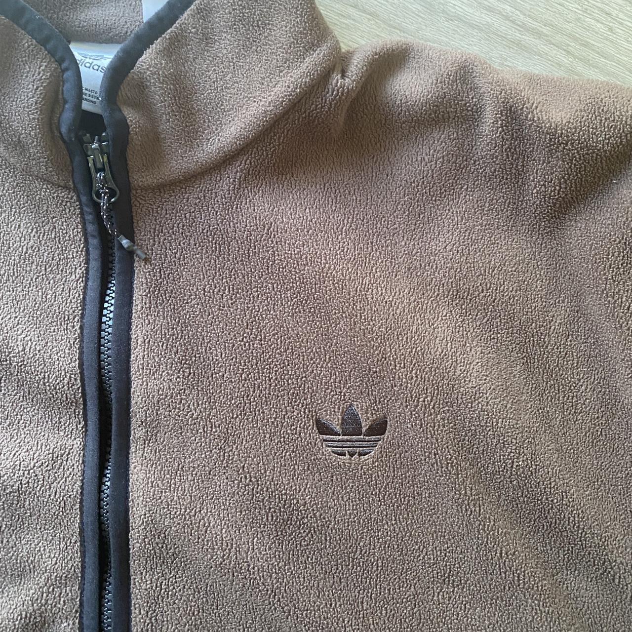 Adidas brown zip up - Depop