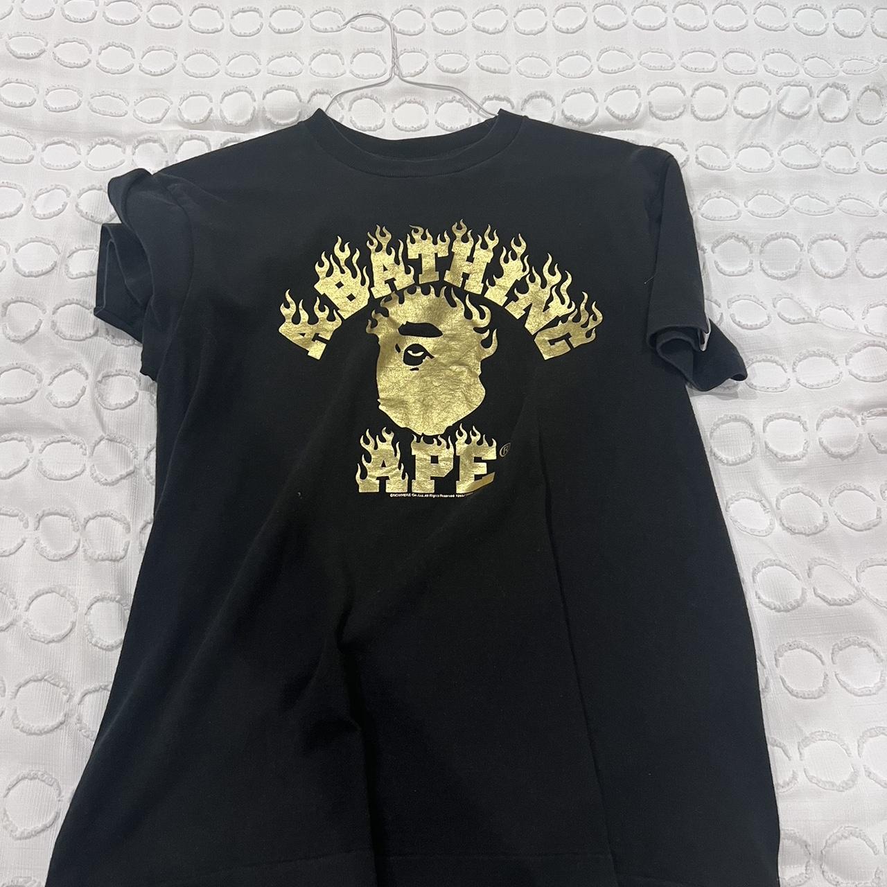Golden bape tee - Depop